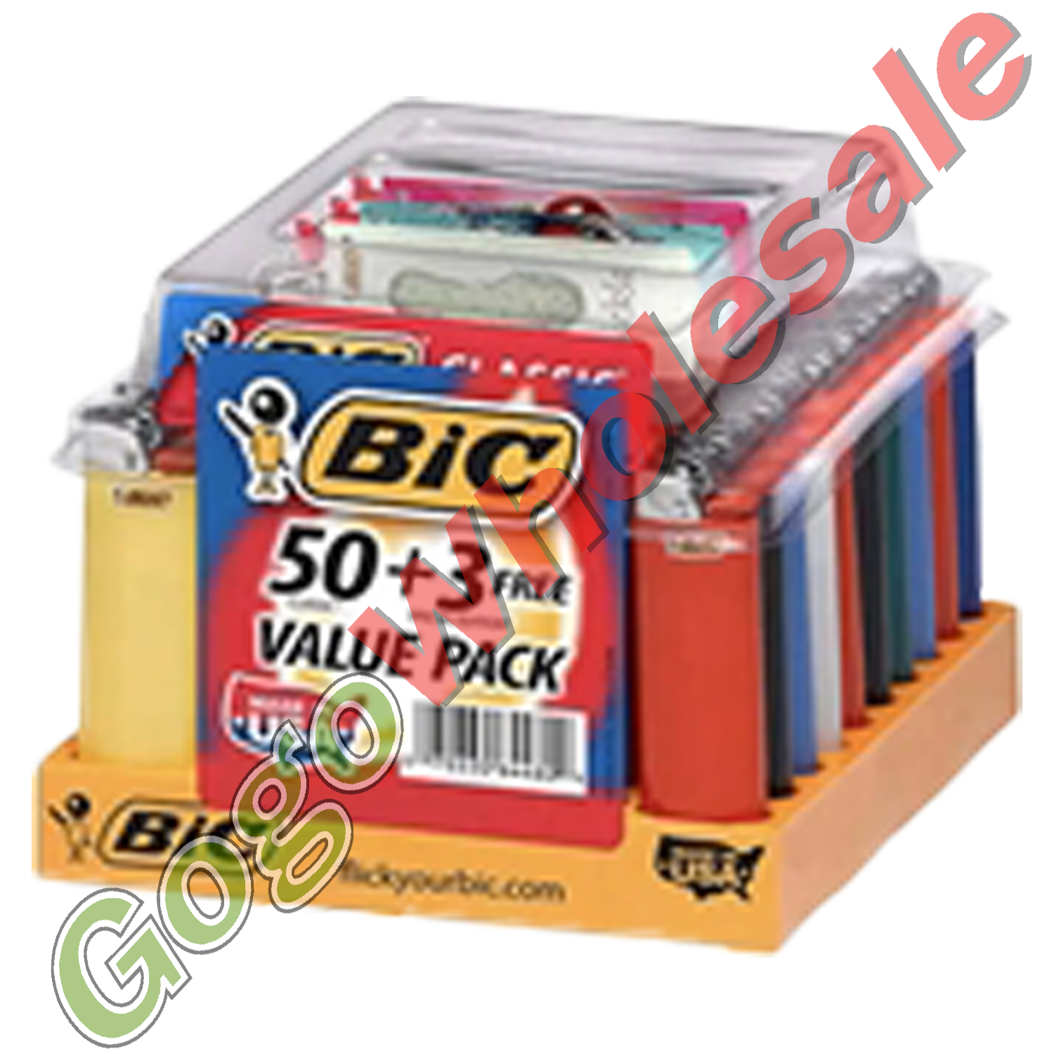 Bic 50+3 Pack Classic Lighters BL0011 | Gogo Wholesale