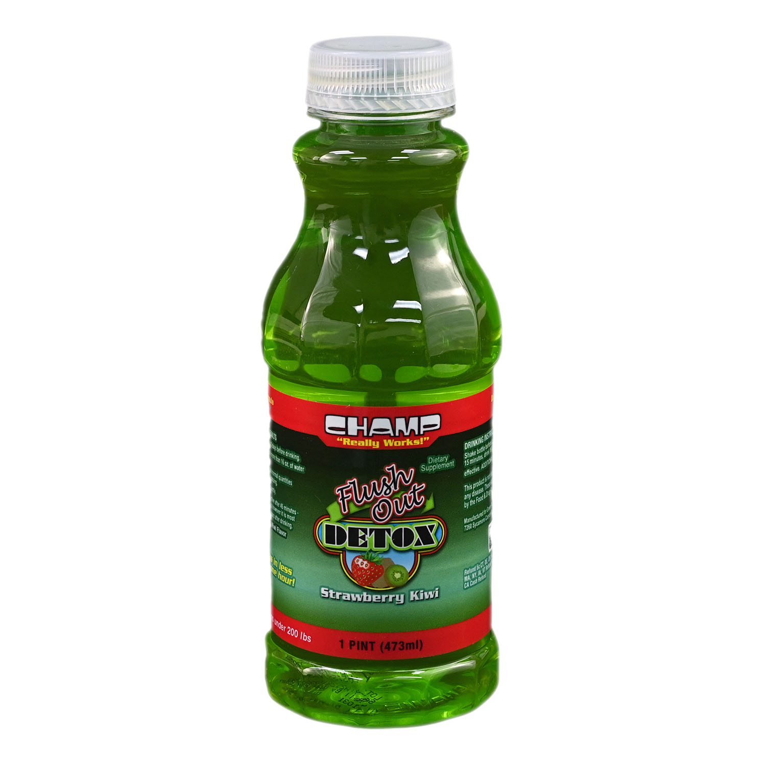 Champ Flush Out Detox - Strawberry Kiwi - 16oz | Gogo Wholesale