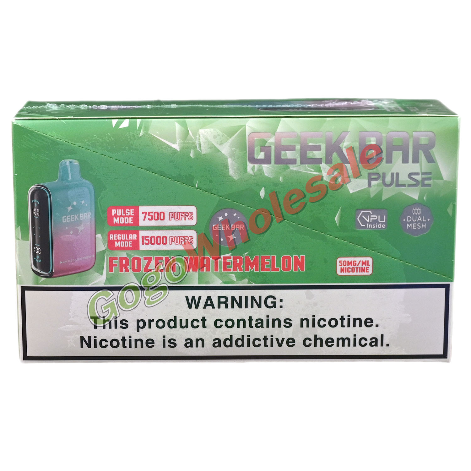 Geek Bar Pulse Frozen Watermelon Disposable Vape (Box of 5) | Gogo ...