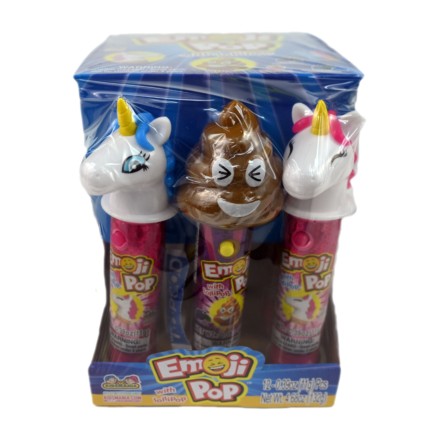 Kidsmania Emoji Pop Candy - 12PK | Gogo Wholesale