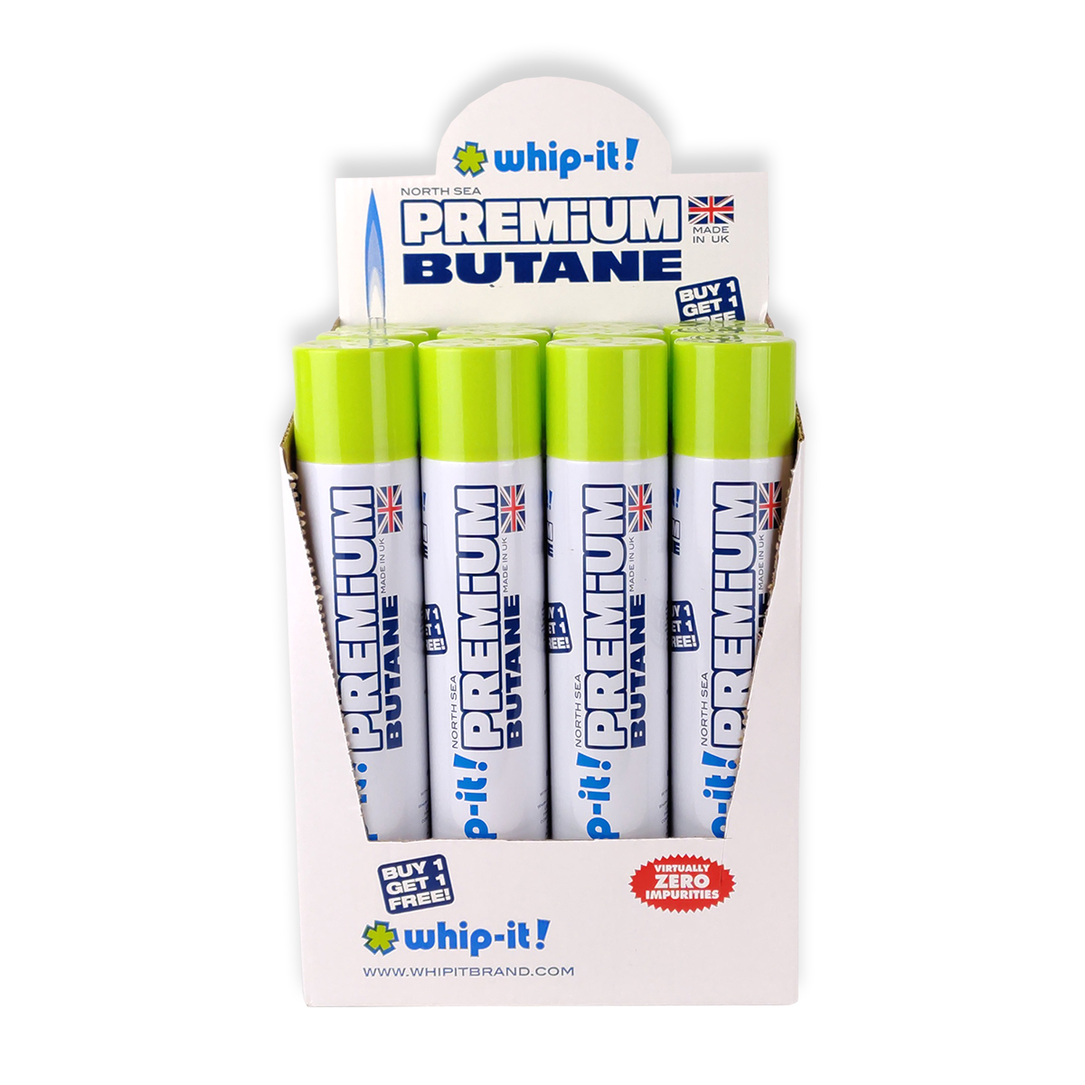 Whip-It! Premium Butane Gas (Box of 12) | Gogo Wholesale